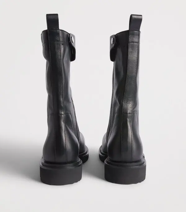 Rick Owens Calf Leather Creeper Gabe Ankle Boots