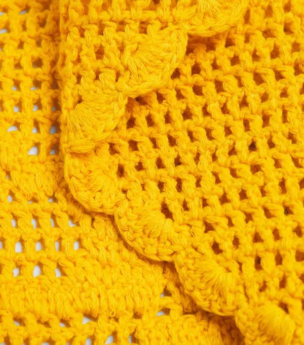 Lack Of Color Crocheted Sun Bandana - Yellow
