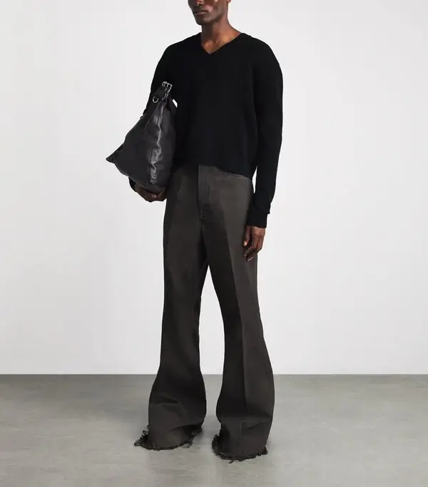 Rick Owens Cashmere-wool V-neck Sweater