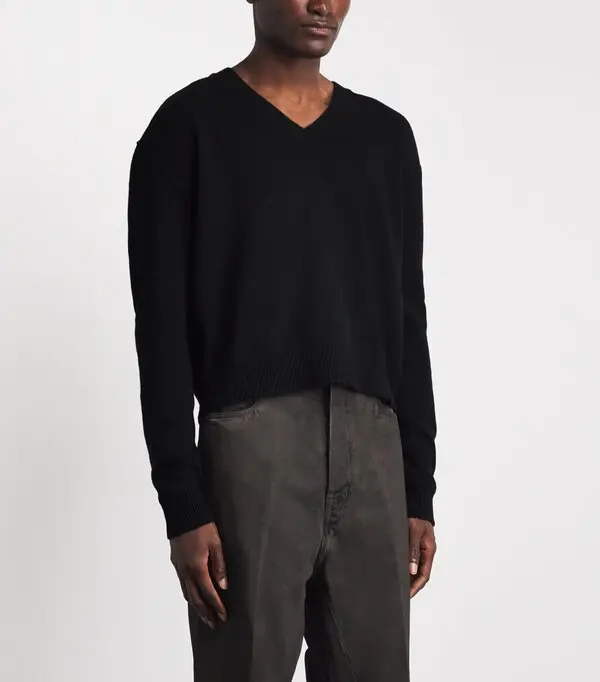 Rick Owens Cashmere-wool V-neck Sweater