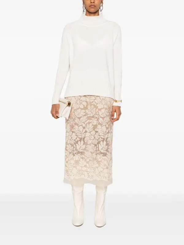 BEYOU Cashmere Turtle-neck Sweater