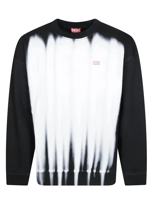 DIESEL® 100% Cotton Ribbed Sweatshirt