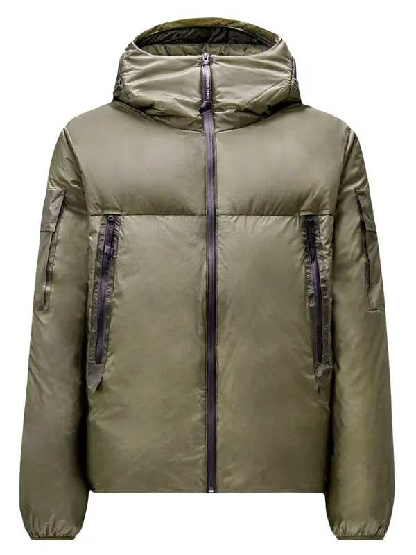 C.P. COMPANY Quilted Hooded Puffer Jacket - Green