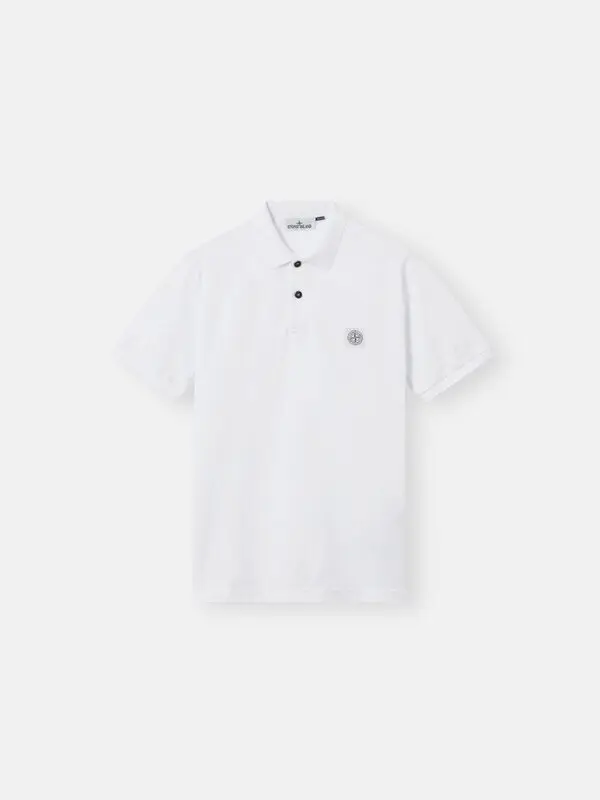 Stone Island Ss Polo Cotton Knit Shirt