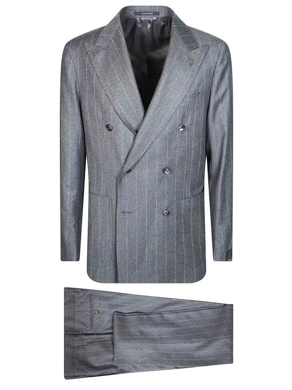 Tagliatore Inspired Wool Gown With Wide Lapels