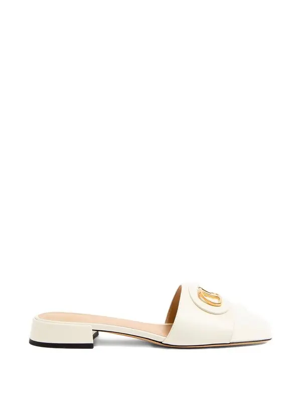 Valentino Garavani Vlogo Signature Calfskin Slide Sandal 20mm - Rosecannel