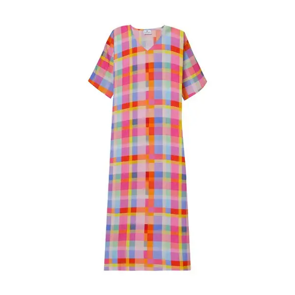 DHARA SHETH, DUBAI Kaftan Maxi Dress - Pink/purple