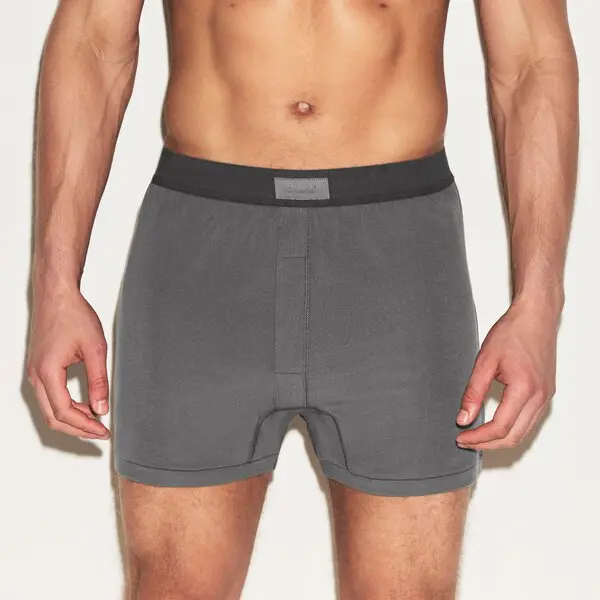SKIMS Knit Boxer 3 Pack | Black | | Cotton
