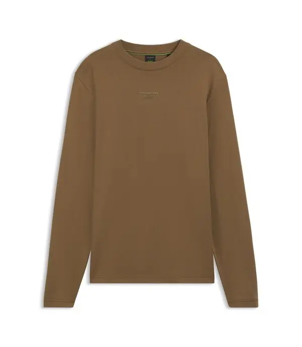 BOSS Porsche X Long-sleeved T-shirt With Glossy Logo