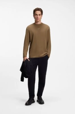 BOSS Porsche X Long-sleeved T-shirt With Glossy Logo