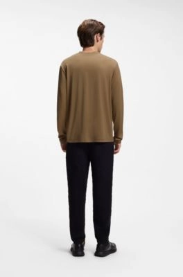 BOSS Porsche X Long-sleeved T-shirt With Glossy Logo