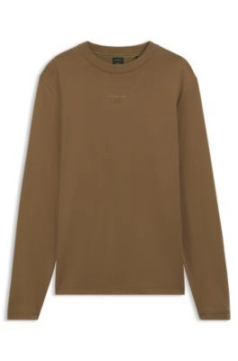 BOSS Porsche X Long-sleeved T-shirt With Glossy Logo
