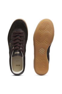 BOSS Sneakers In Leather And Suede With Python-print Details