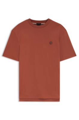 BOSS Cotton T-shirt With Double-b Monogram Badge