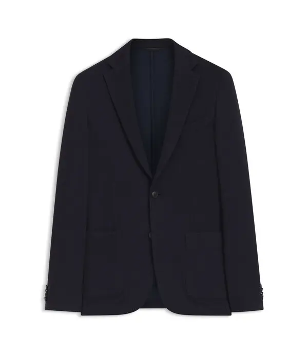 BOSS Slim-fit Blazer In Micro-patterned Stretch Jersey