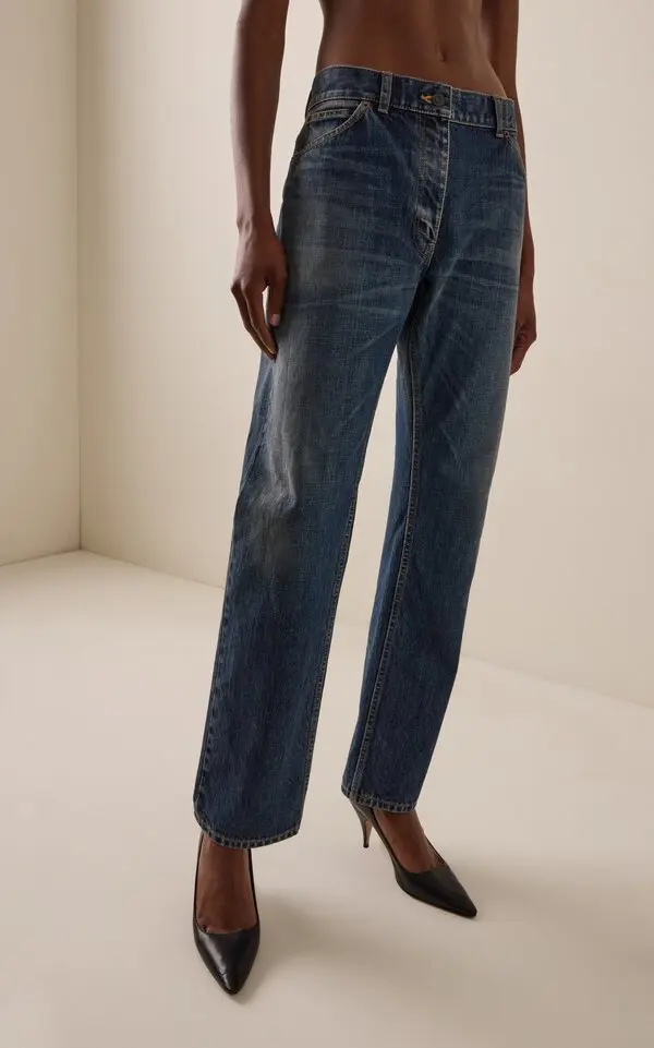 THE ROW Dinni Rigid Mid-rise Straight-leg Jeans