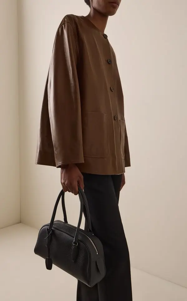 THE ROW India East/west Small Leather Bag