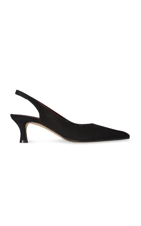 THE ROW Inez Suede Slingbacks