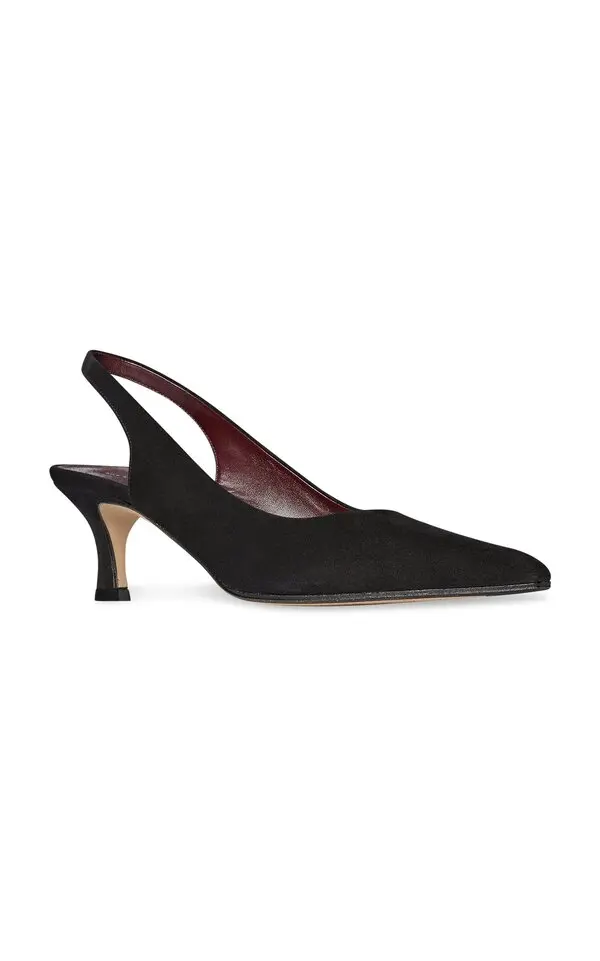 THE ROW Inez Suede Slingbacks
