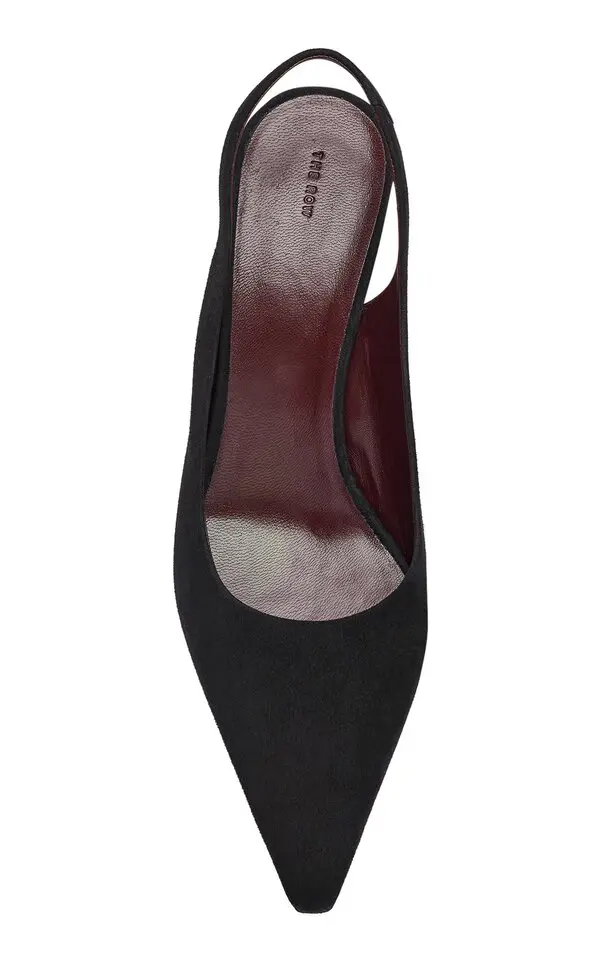 THE ROW Inez Suede Slingbacks