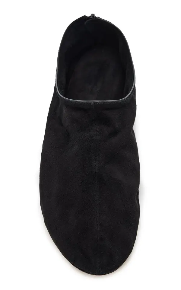 THE ROW Ponti Cotton Slippers - Blue