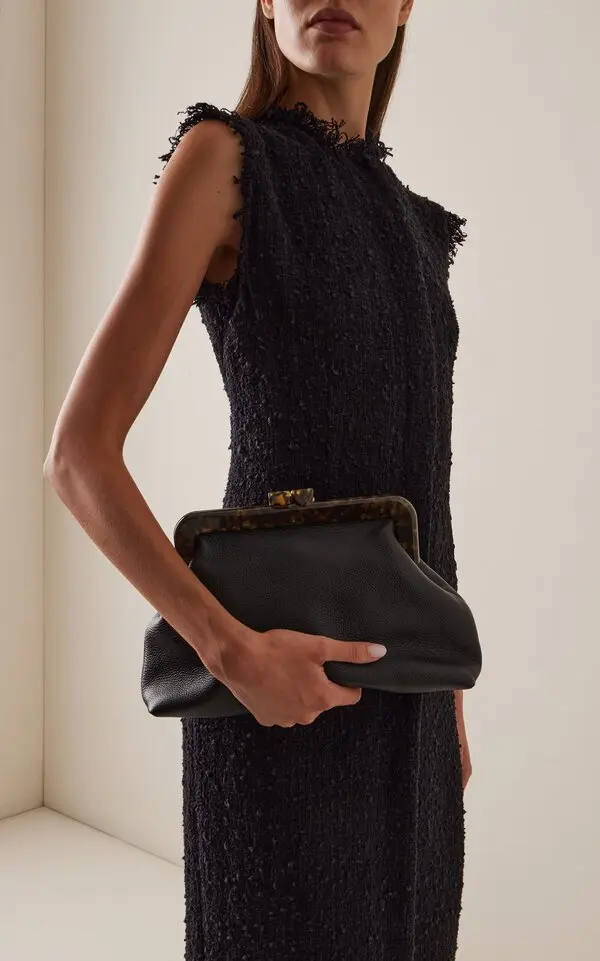 THE ROW Suri Leather Clutch