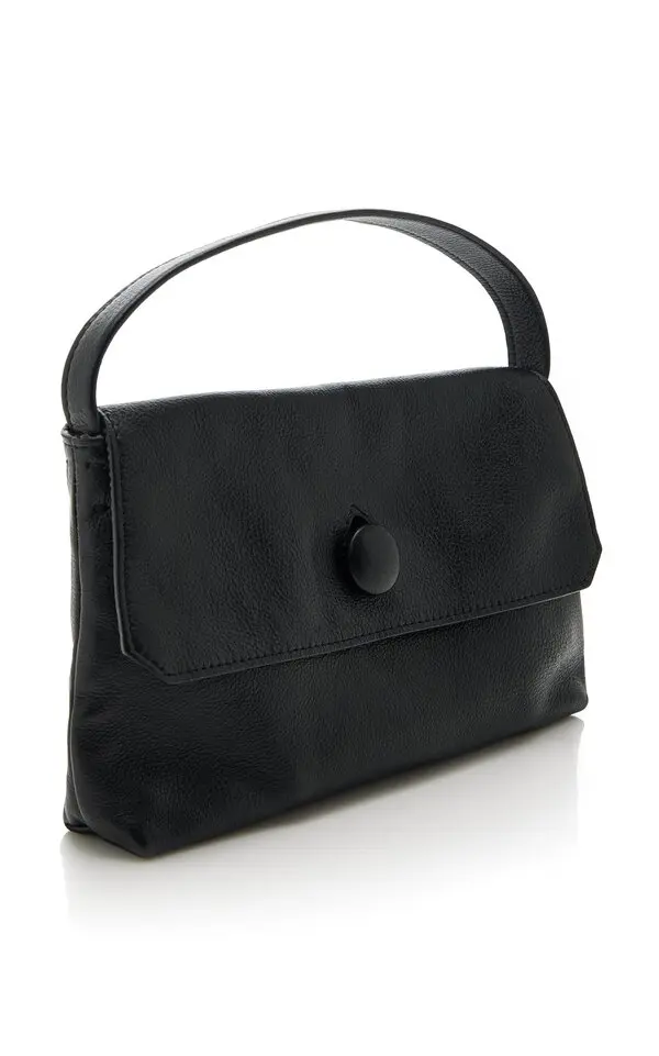 THE ROW Sally Leather Shoulder Bag - Black
