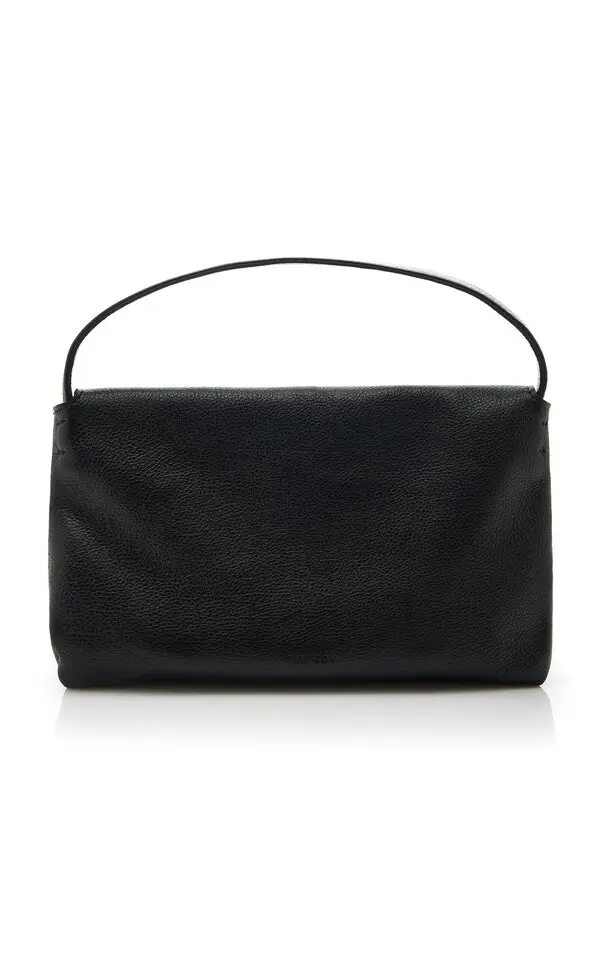 THE ROW Sally Leather Shoulder Bag - Black