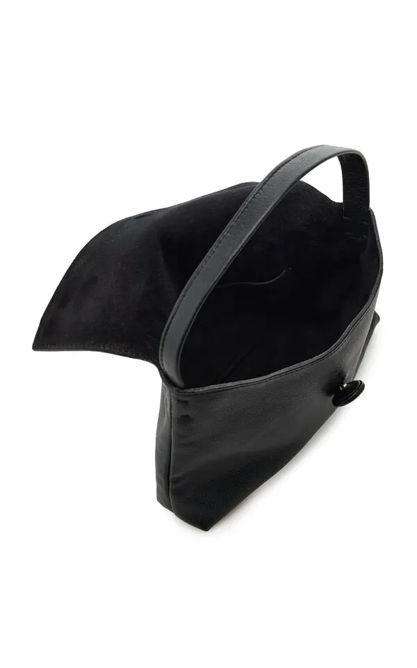 THE ROW Sally Leather Shoulder Bag - Black