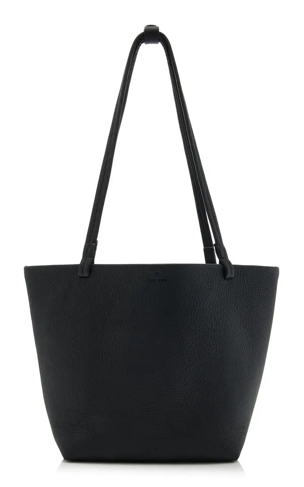 THE ROW Medium Park Leather Tote - Black