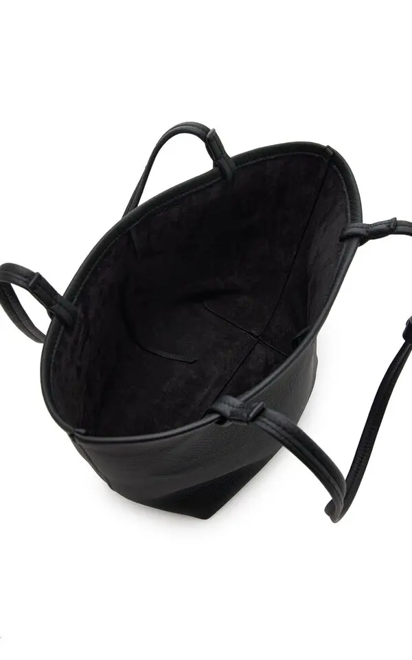 THE ROW Medium Park Leather Tote - Black