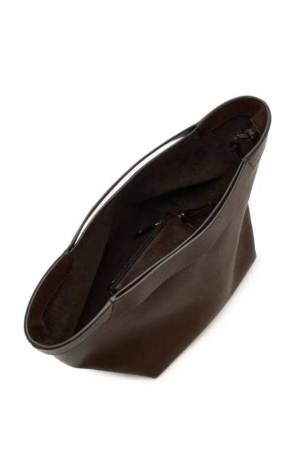 THE ROW Small Kit Leather Tote - Brown
