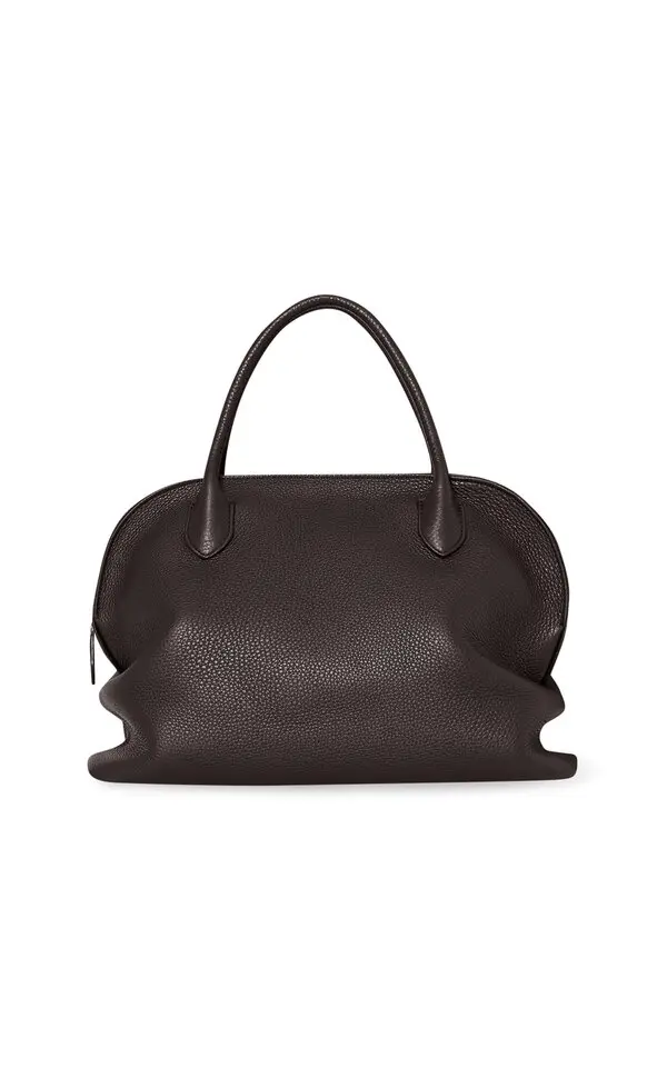 THE ROW Agnes 12 Leather Tote - Brown