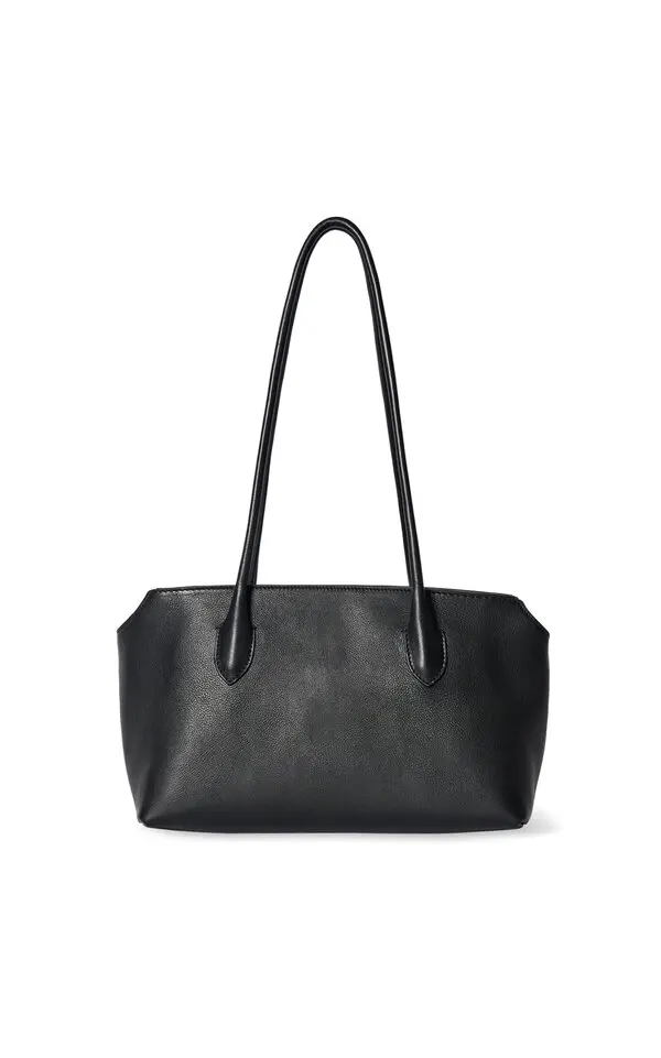 THE ROW Small Terrasse Leather Bag - Black
