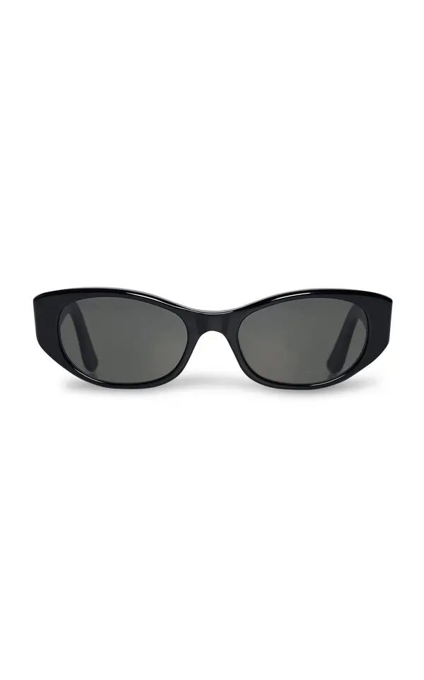 THE ROW C Oval-frame Acetate Sunglasses