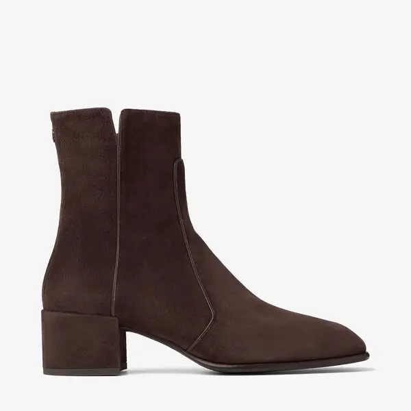 JIMMY CHOO Eliot Suede Ankle Boots - Brown