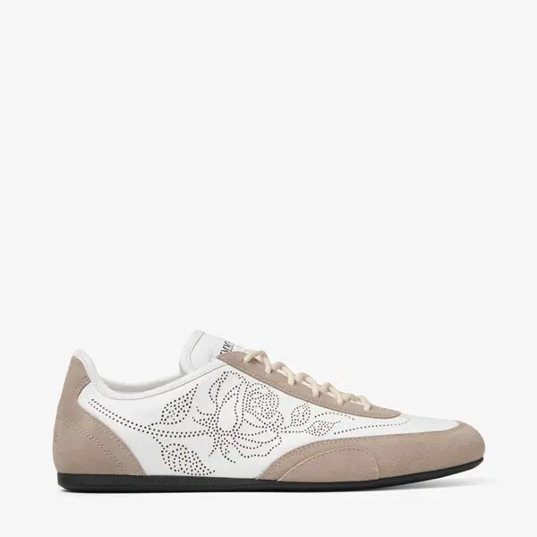 JIMMY CHOO Sunny Low Top Trainers - V White/stone