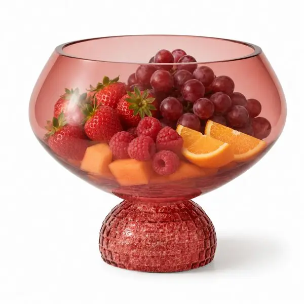 MARLETH Footed Glass Bowl