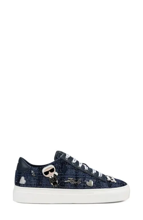 Karl Lagerfeld Paris Cate Pins Sneaker - New Navy