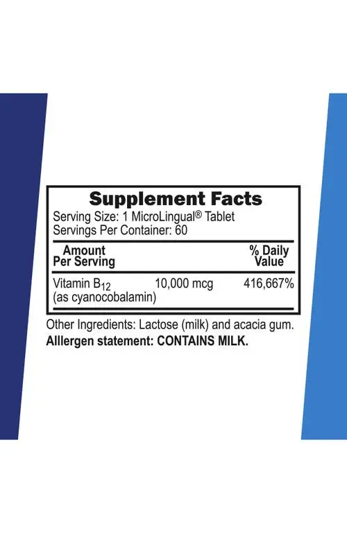 SUPERIOR SOURCE Cyanocobalamin Sublingual Dissolvable Vitamin B-12 Tablets