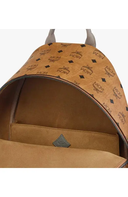 Mcm X We The Best Stark Backpack In Visetos And Suede