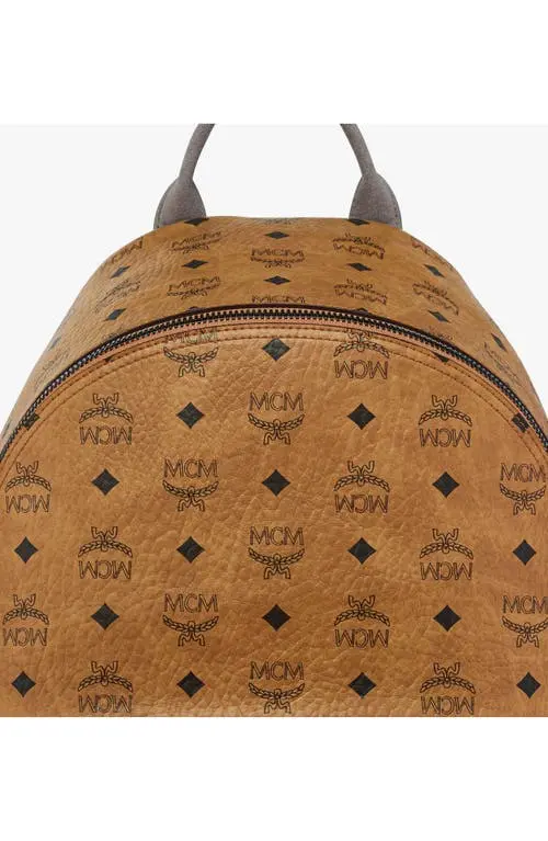 Mcm X We The Best Stark Backpack In Visetos And Suede