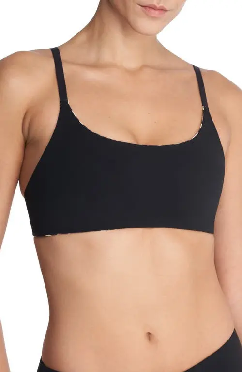 Natori Reversible Bikini Top - Luxe Leopard/black