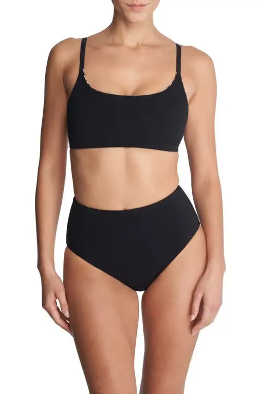 Natori Reversible Bikini Top - Luxe Leopard/black
