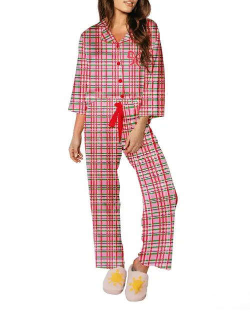 SUNSHINE SOCIETY Merry Magic 3/4 Sleeve Pants Set