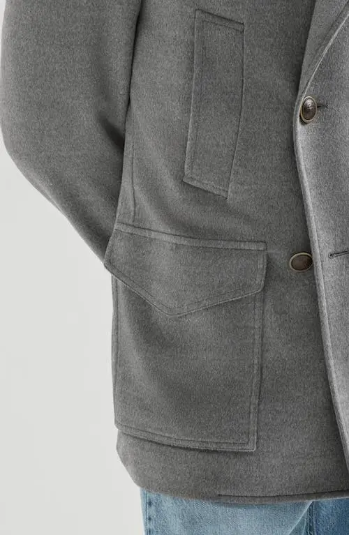 Brunello Cucinelli Virgin Wool Cloth Four-pocket Pea Coat