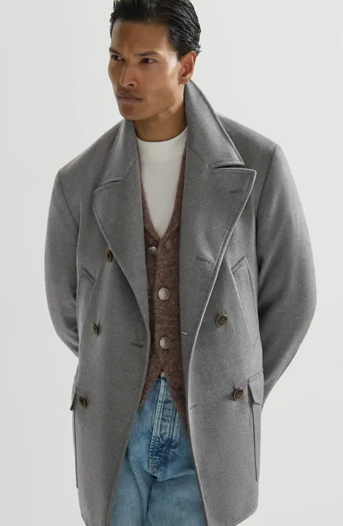 Brunello Cucinelli Virgin Wool Cloth Four-pocket Pea Coat