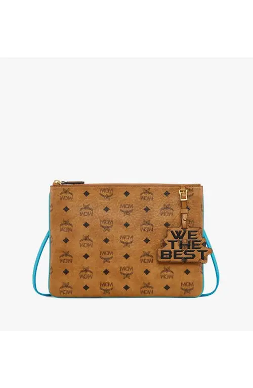 Mcm X We The Best Crossbody Pouch In Visetos