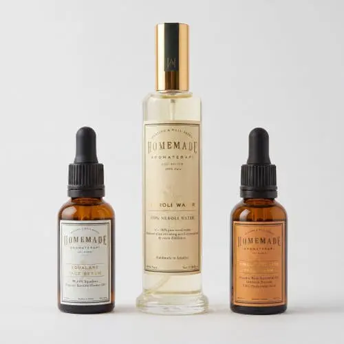 HOMEMADE AROMATERAPI Morning Glow Brightening Radiance Skincare Set - Clear