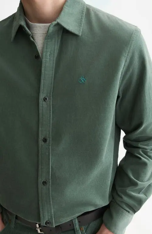 Scotch & Soda Regular Fit Corduroy Button Up Shirt